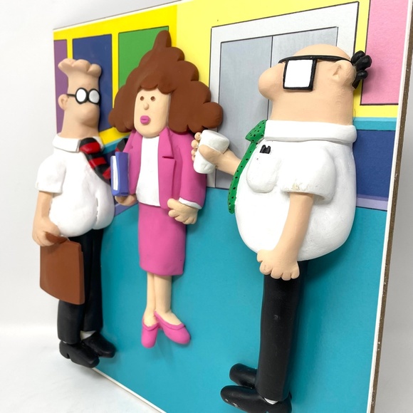 Dilbert | Art | Rare Dilbert Comic 3d Clay Wall Art W Alice Wally ...